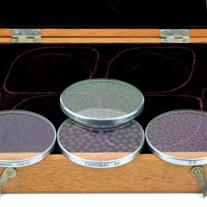 Canon Contimat Anti-moire Filters Complete in Original Wooden Case ...