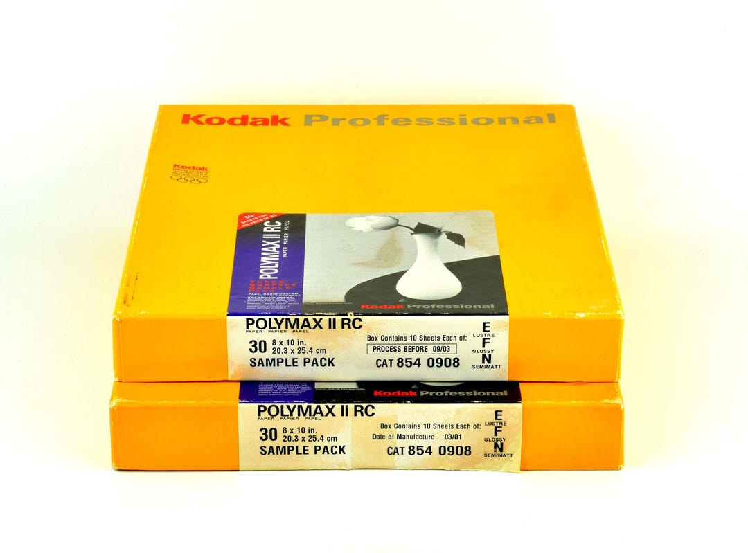 Kodak Professional B&W Paper Polymax II RC Photographic Paper 8x10 ...