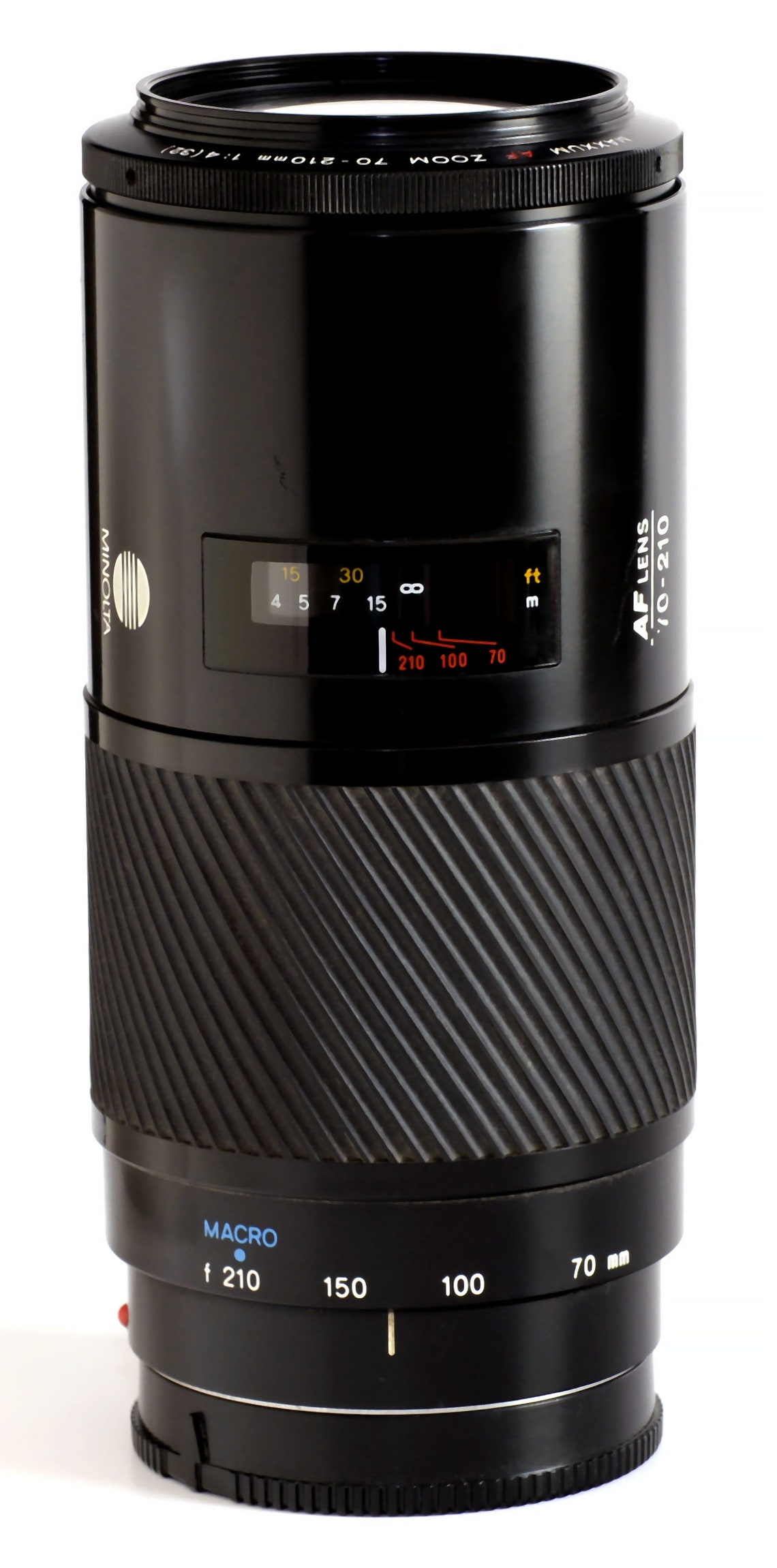 Minolta Maxxum Sony Alpha 70-210mm F/4 Macro Telephoto Zoom Lens Beer ...