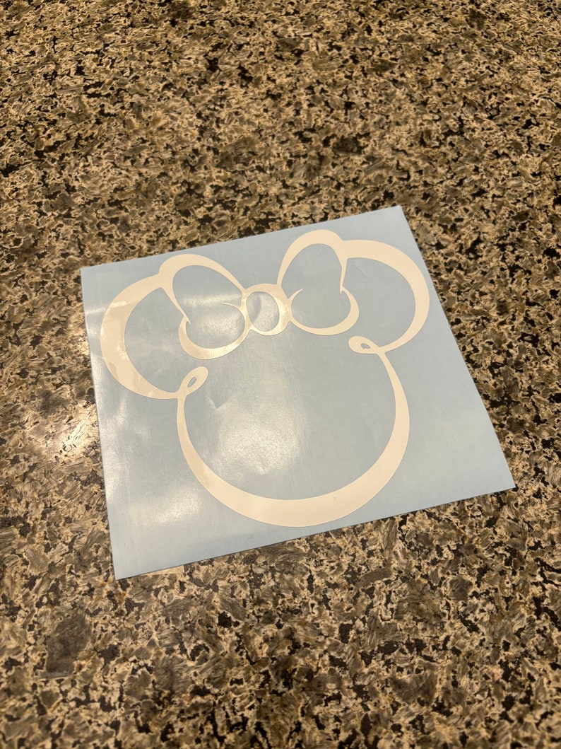 Minnie Mouse Vinyl Decal - Etsy