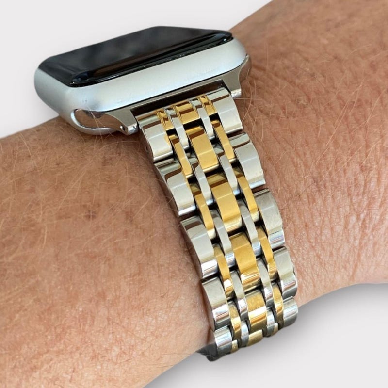 Silver Apple Watch Chain - Etsy