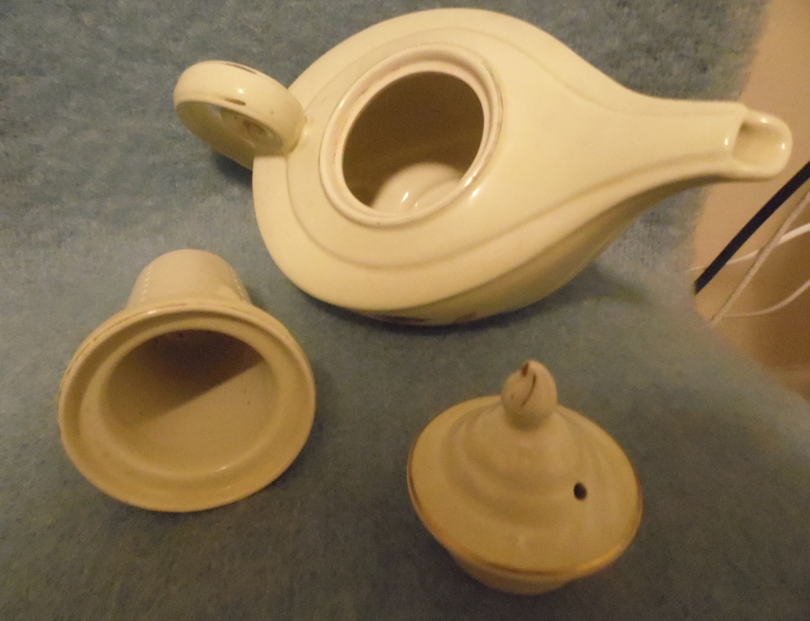 Vintage Hall's Jewel Tea Autumn Leaf Tea Pot Aladdin With Insert - Etsy