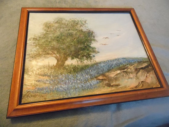 Vintage B Thompson Oil on Canvas Framed Painting Landscape | Etsy