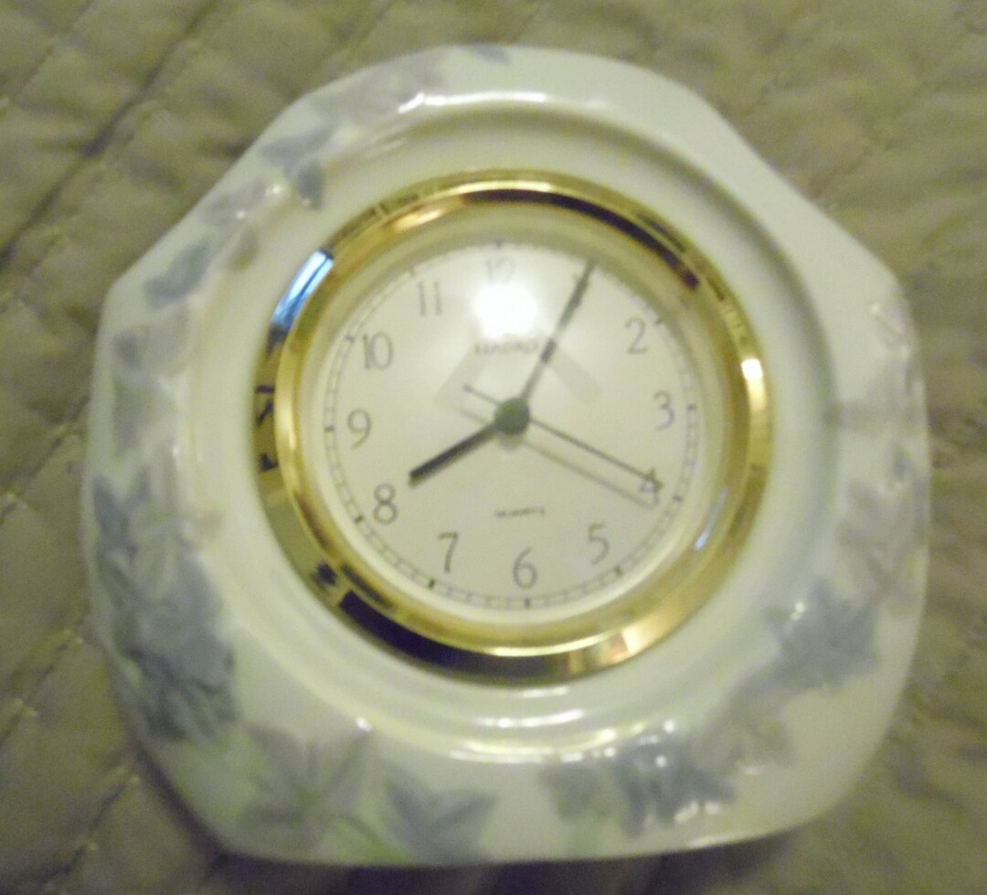 1988 Lladro Floral Design Table Clock Hand Made in Spain 5 1/4 Tall - Etsy