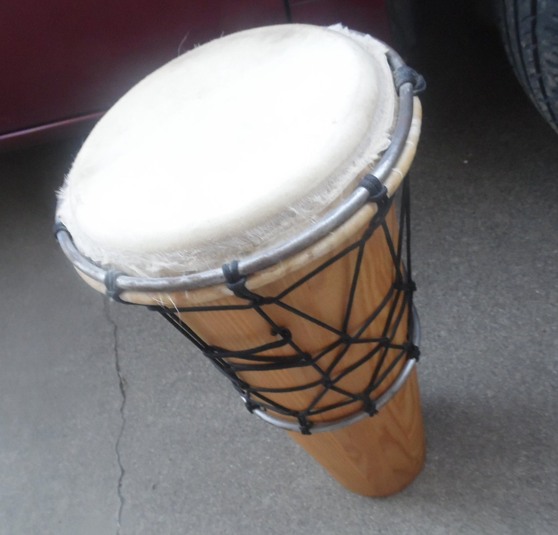 Vintage 18" Tall Wood Bongo Rhythm Drum 8" Pad Final Charts Music Co - Etsy