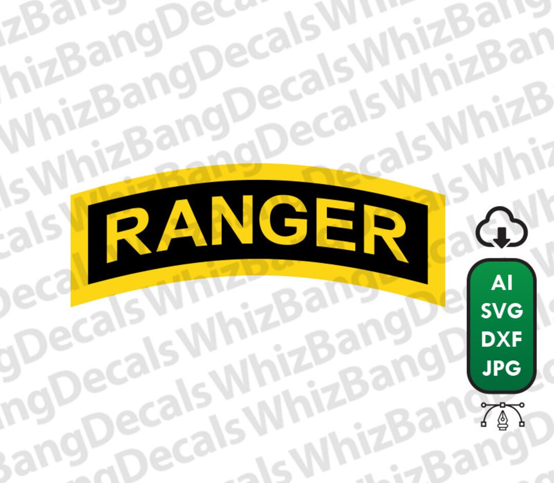 Ranger Tab SVG - Cricut, Silhouette, Vinyl, Car Sticker - Etsy