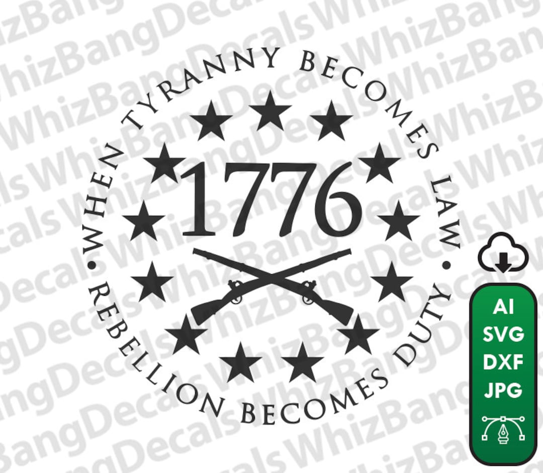 Rebellion Becomes Duty SVG: Patriotic USA Flag Cut File (digital Download) - Etsy
