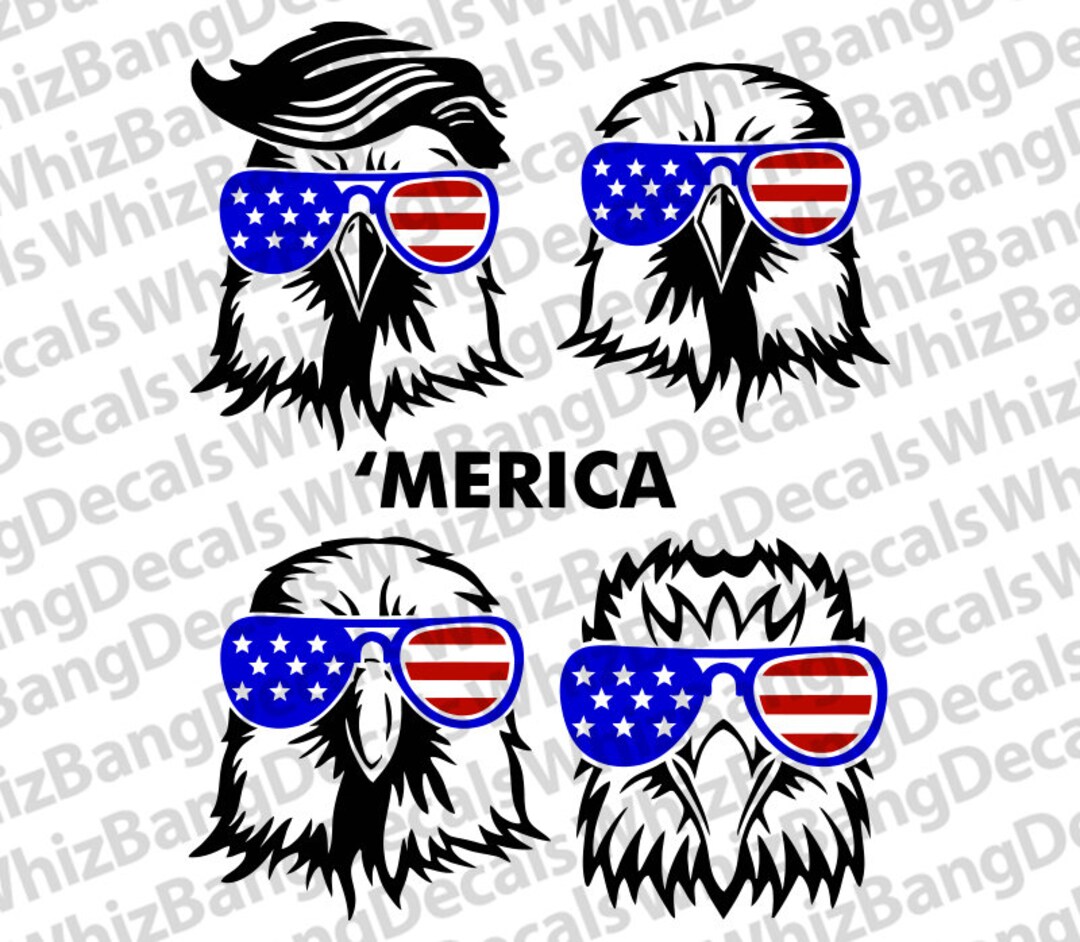 Merica SVG AI Vector - Cricut, Silhouette, Vinyl, Car Sticker - Etsy