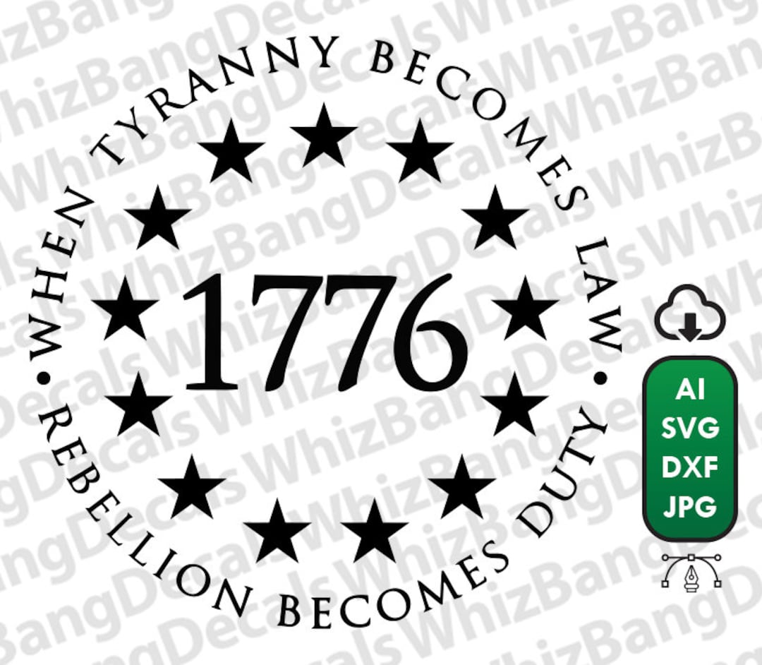 Patriotic Quote SVG: 1776 USA Flag Cut File (digital Download) - Etsy