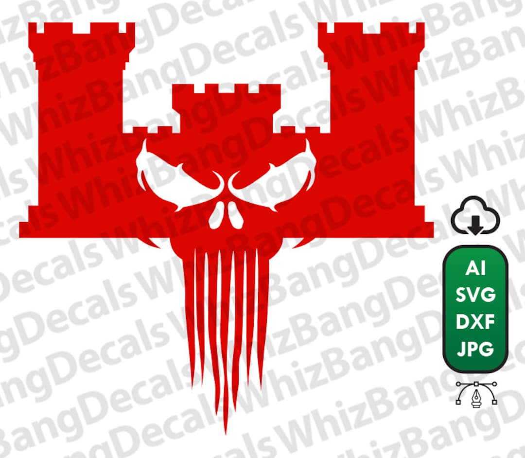 Engineer Castle Skull Digital Download | Sapper | Essayons | USA ...