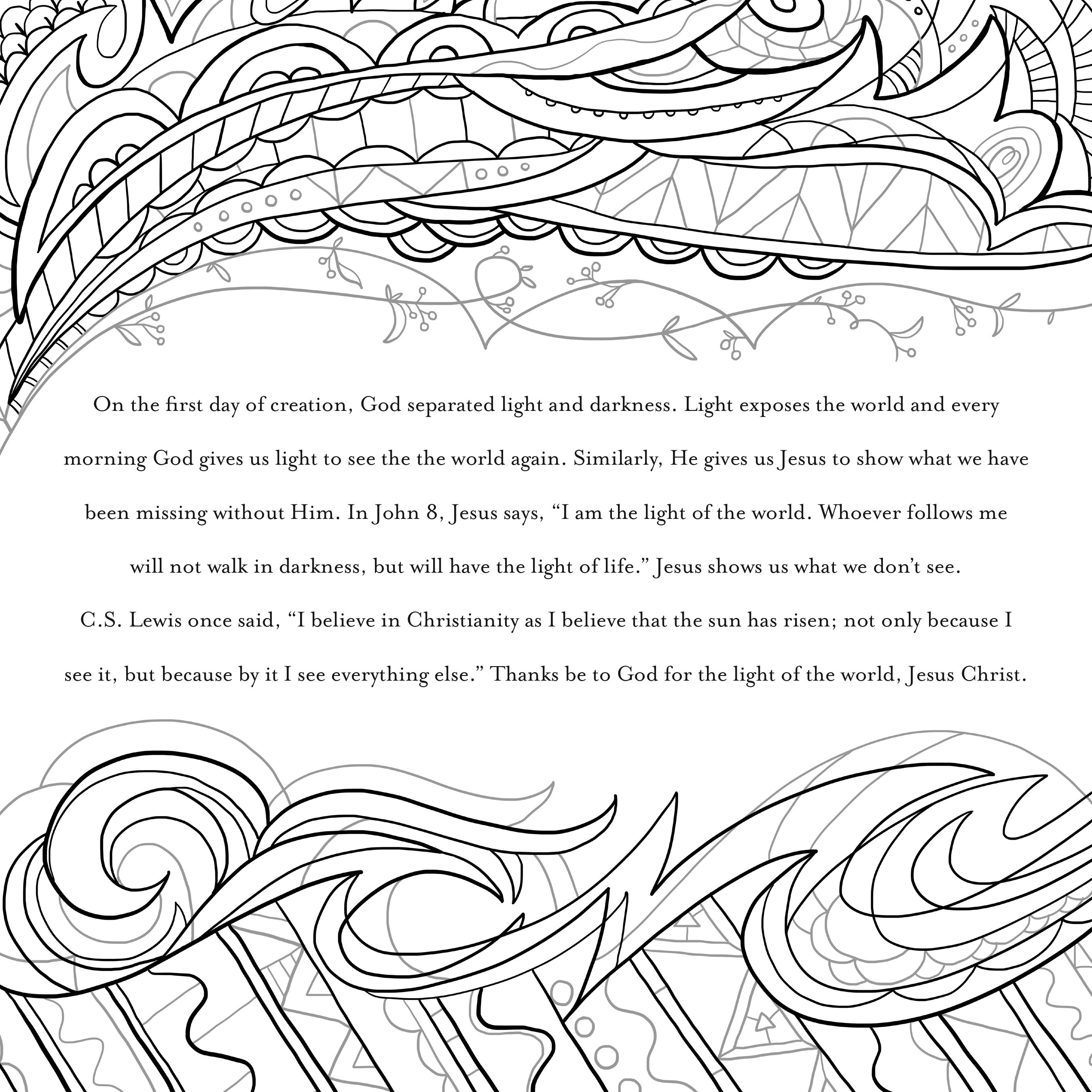 Colorful Creation Spiritual Coloring Book - Etsy