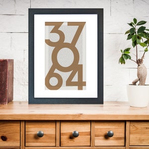 37064 Franklin TN Zip Code Print - Etsy
