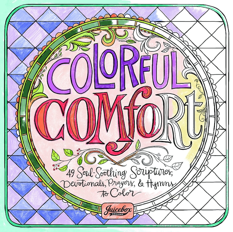 Colorful Comfort Spiritual Coloring Book - Etsy
