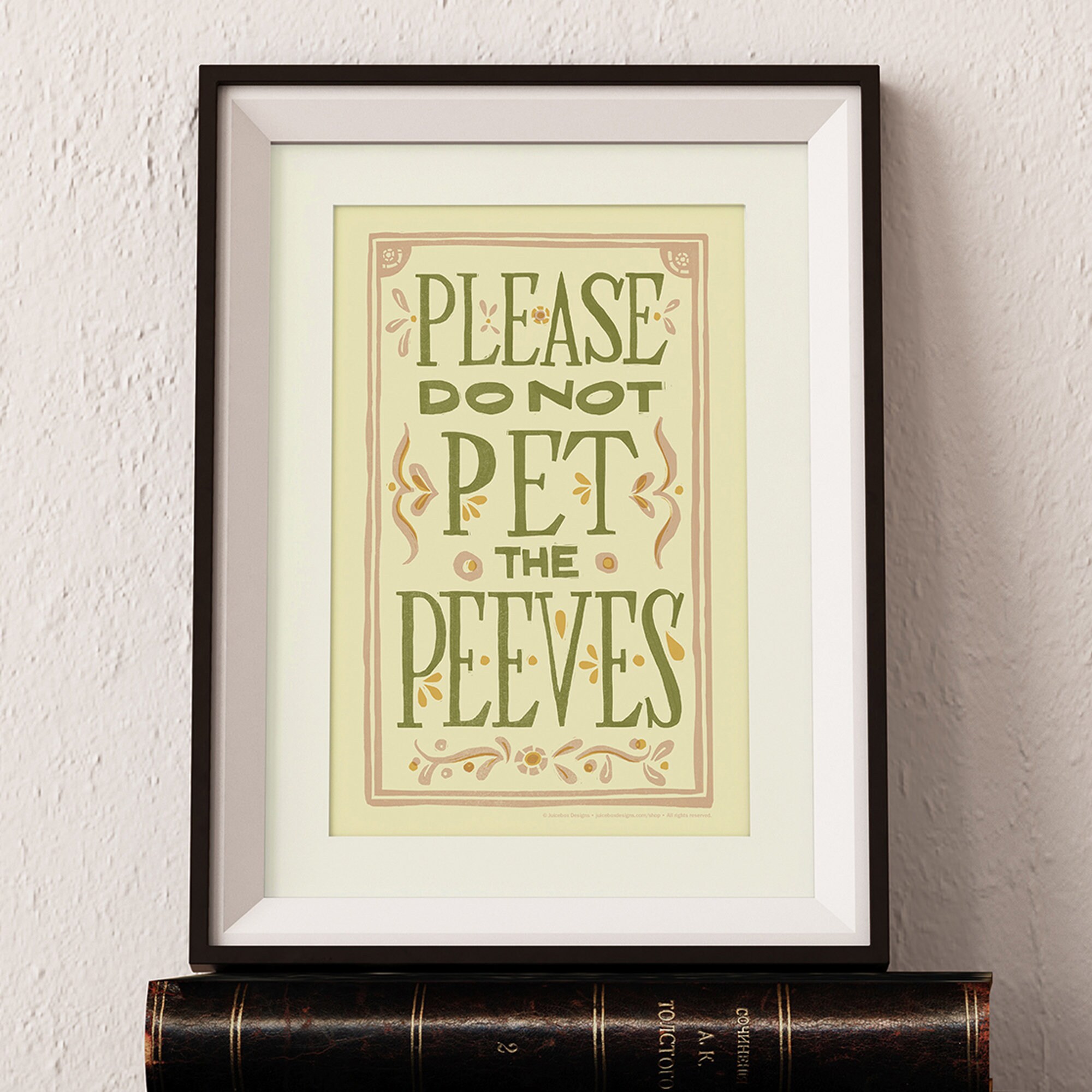 Please Do Not Pet the Peeves Mini-print - Etsy