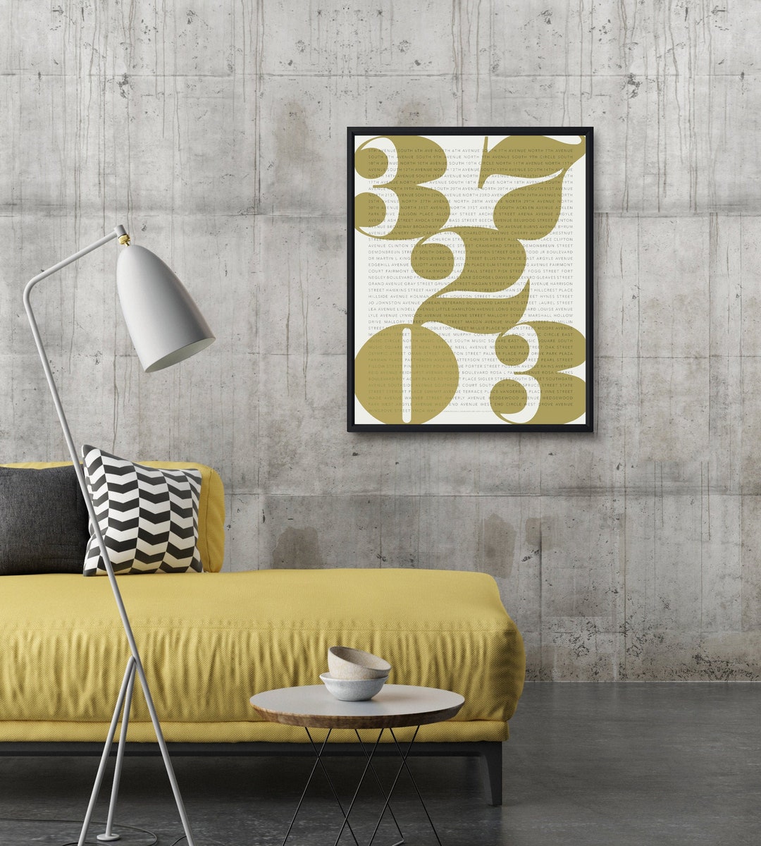 37203 Nashville TN Zip Code Poster - Etsy