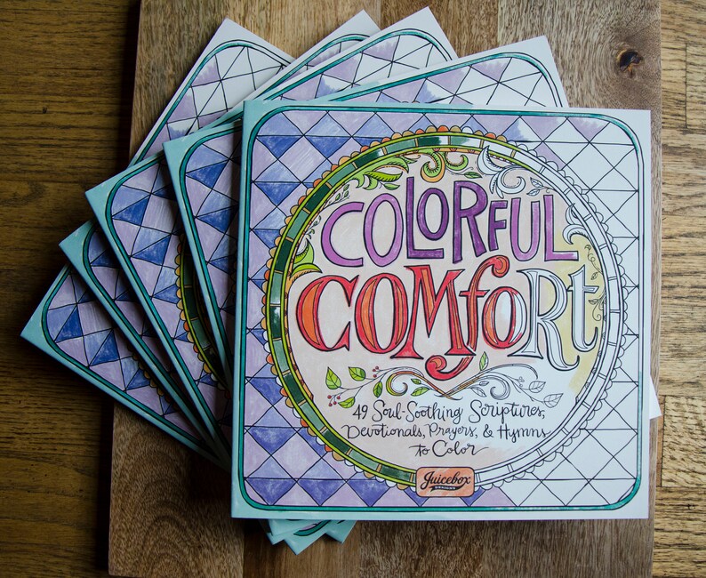 Colorful Comfort Spiritual Coloring Book - Etsy