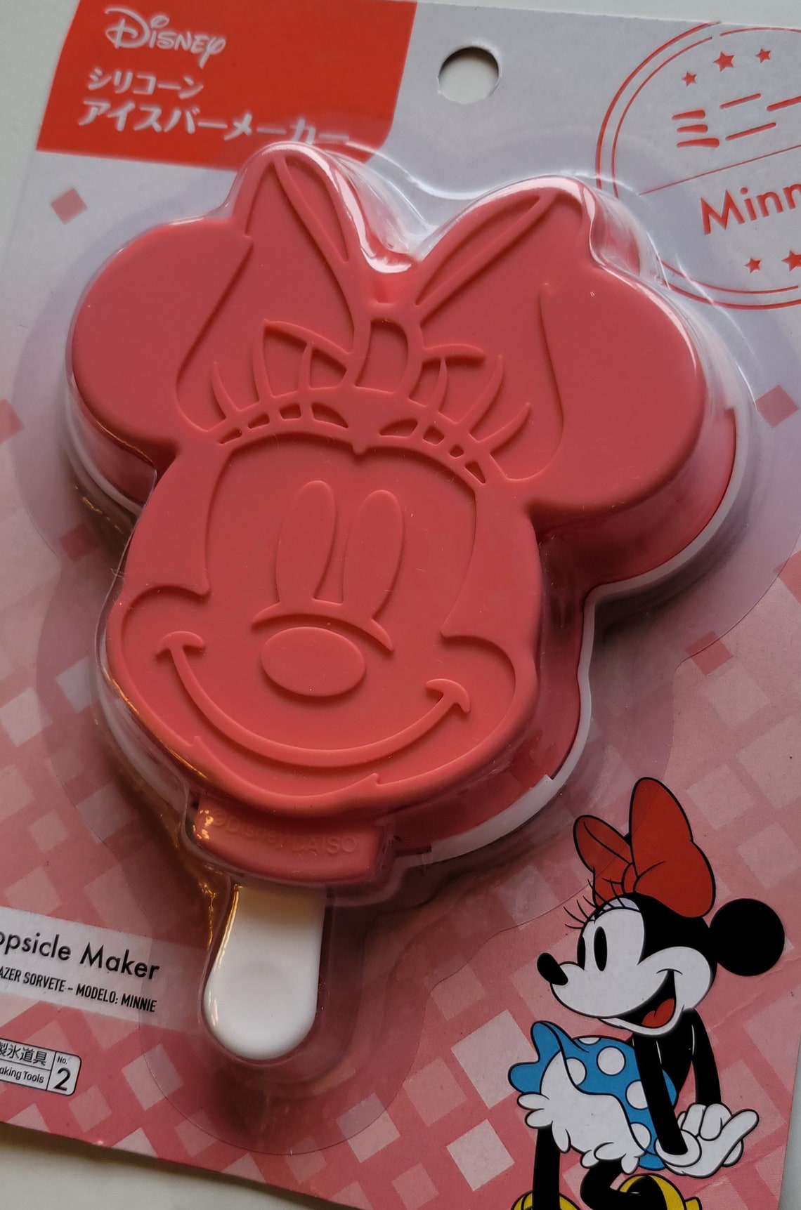Minnie Mouse Silicone Mold Popsicle Maker Disney Chocolate Candy Resin ...