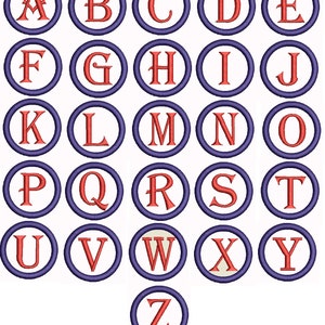 Monogrammed Circle Shoe Tags/charms - in the Hoop - Machine Embroidery ...