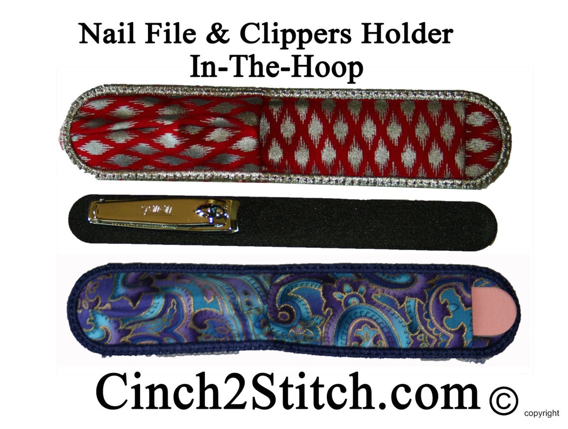 Salon Nail File & Clippers Holder in the Hoop Machine - Etsy