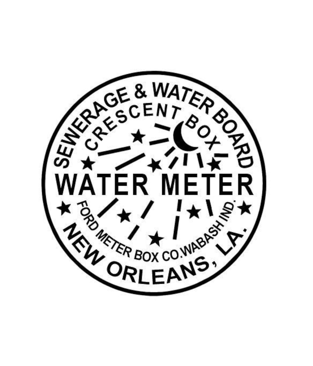 New Orleans (NOLA) Water Meter Cutting Files (SVG & PNG) - Etsy