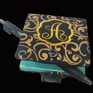 Monogrammed Sticky Note Notepad Cover - in the Hoop - Machine ...