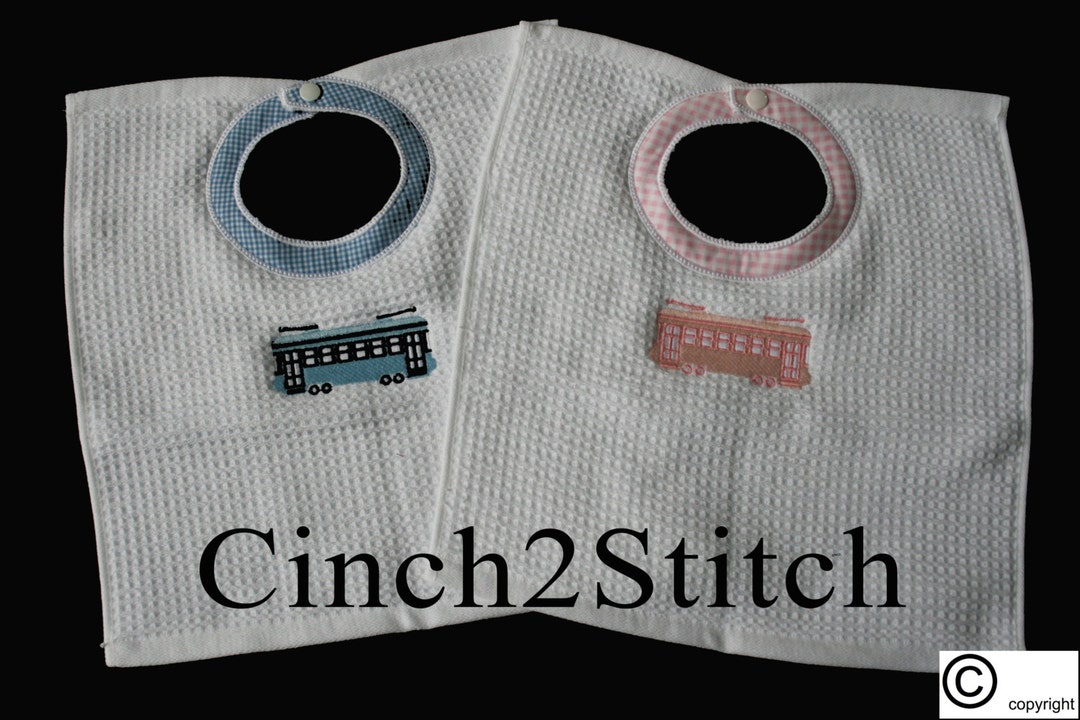 Washcloth and Kitchen Towel Bibs - in the Hoop - Machine Embroidery ...