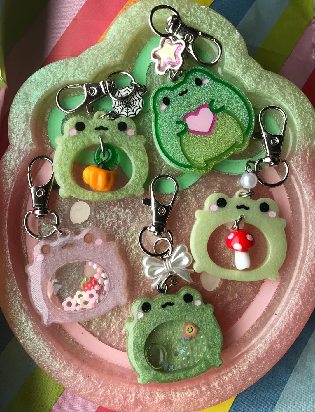 Frog Keychains - Etsy