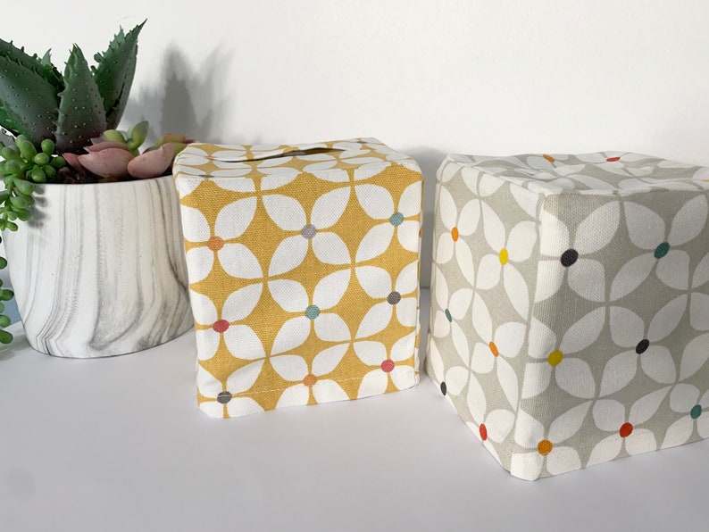 Handmade Fabric Tissue Box Cover / Home Decor / Choice of Fabrics ...
