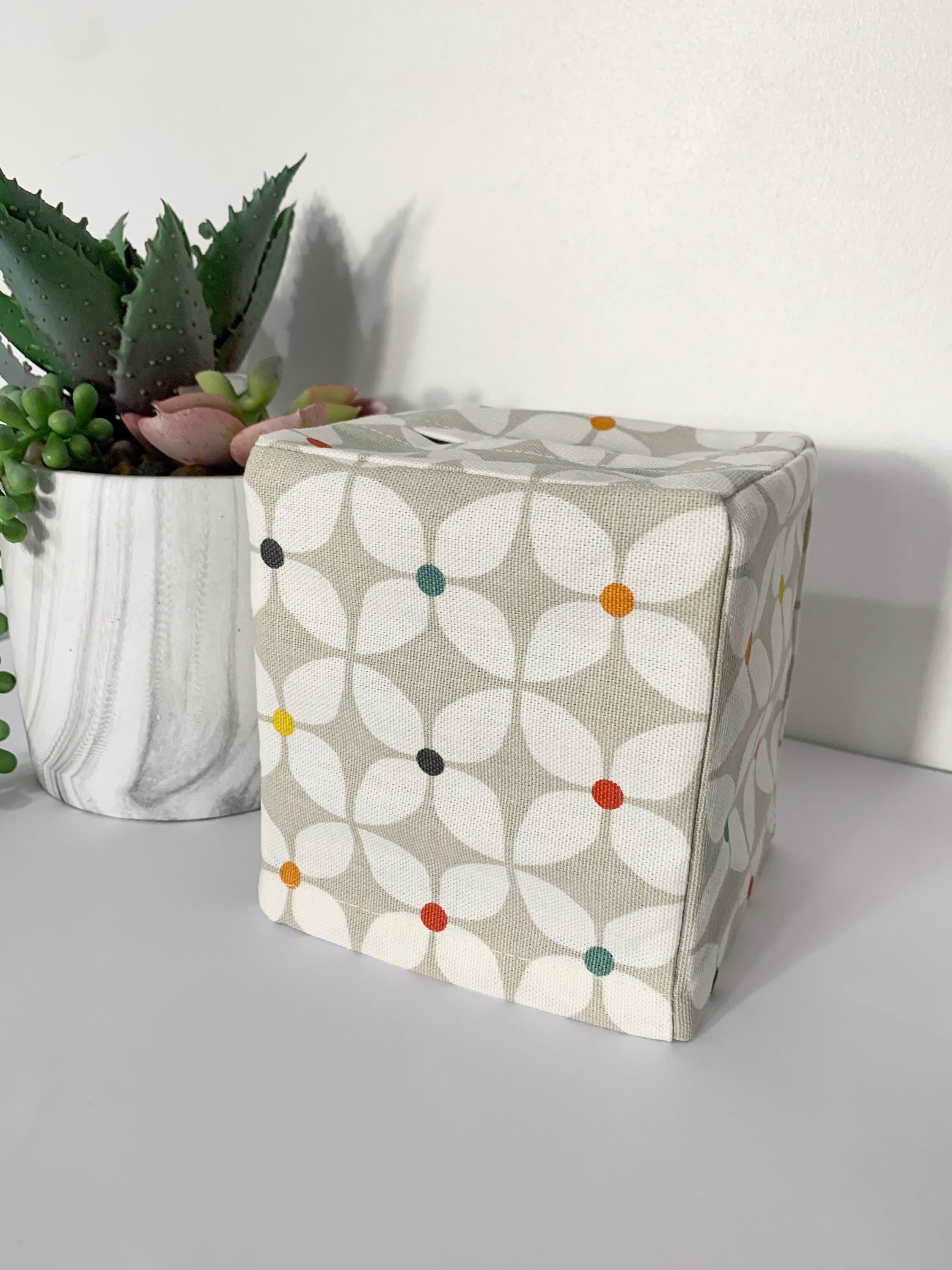 Handmade Fabric Tissue Box Cover / Home Decor / Choice of Fabrics ...