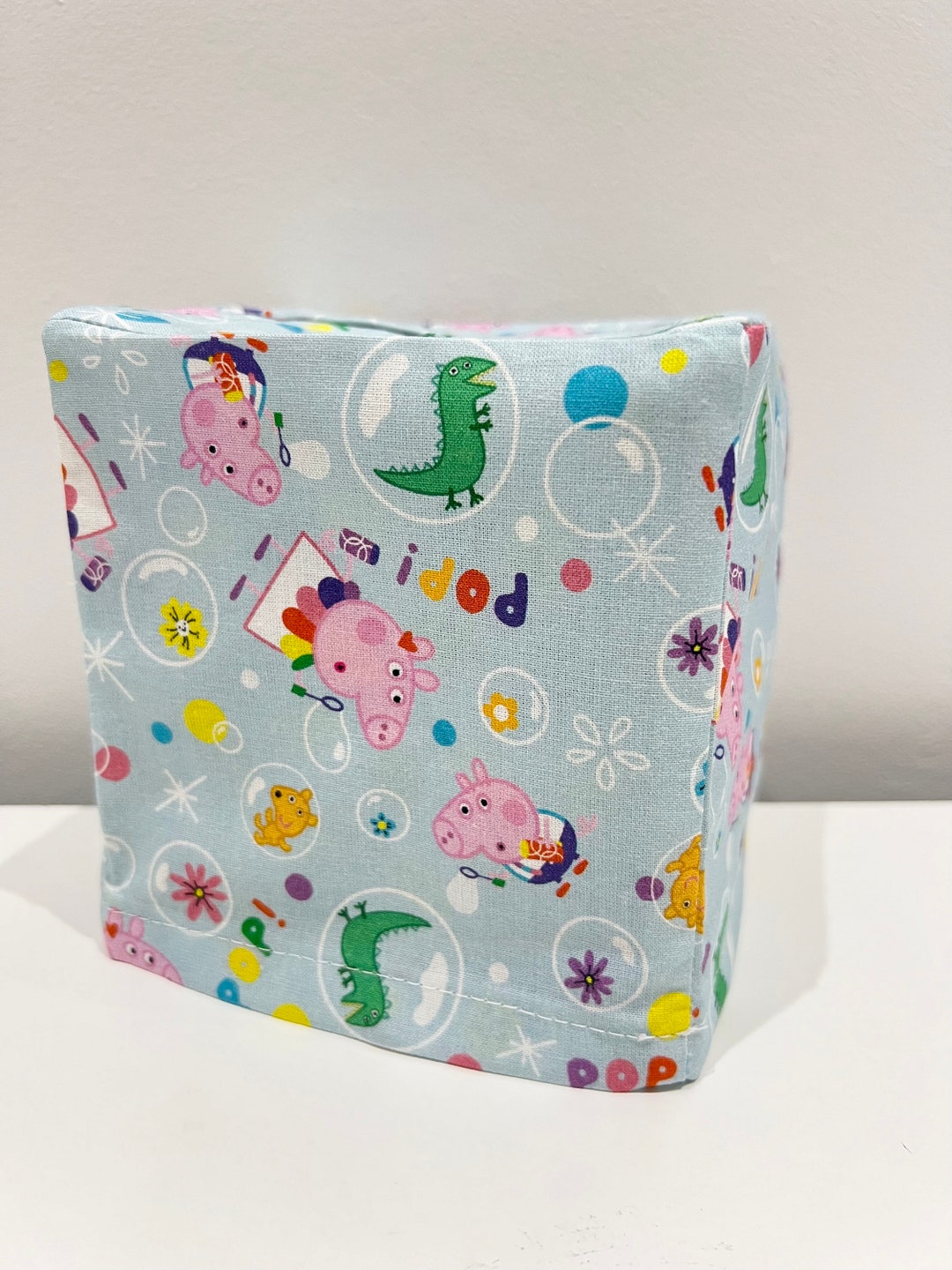 Peppa Pig Fabric Tissue Box Cover / Home Decor / Tissue Box Covers ...