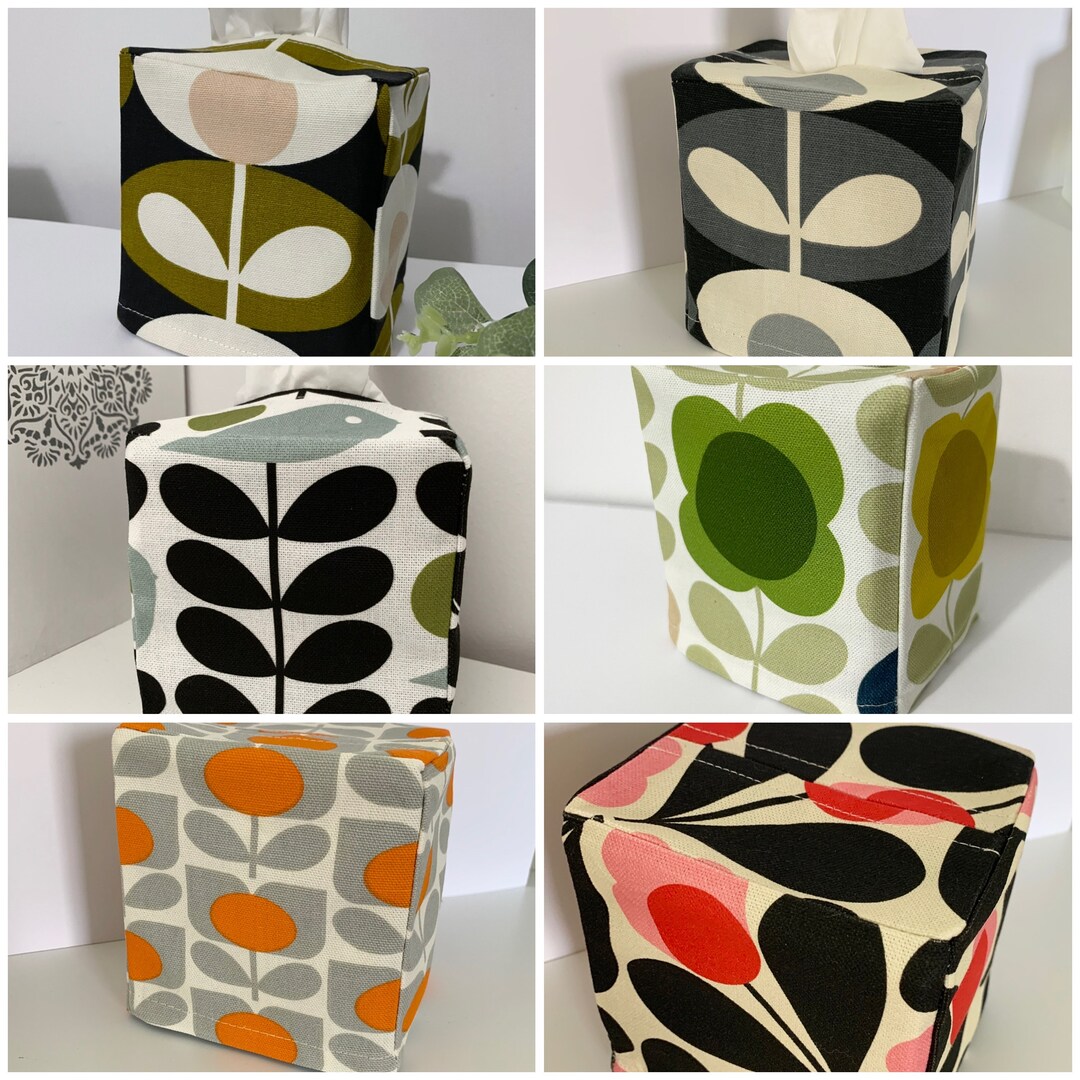 Scandinavian Fabric Tissue Box Cover / Home Decor / Tissue Box Covers ...