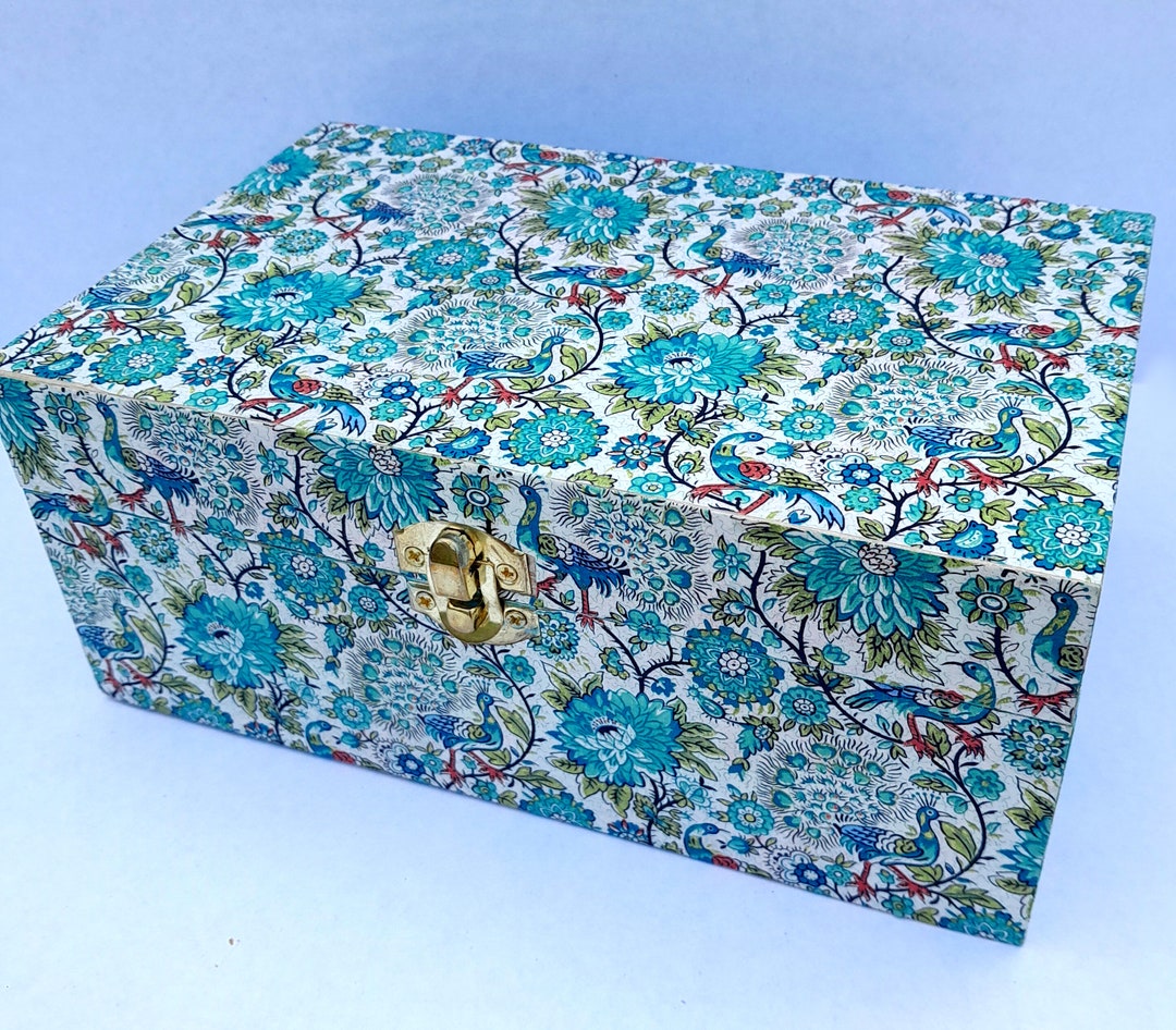 Beautiful Decoupage Wood Keepsake Box, Jewelry Box, Trinket Box With ...