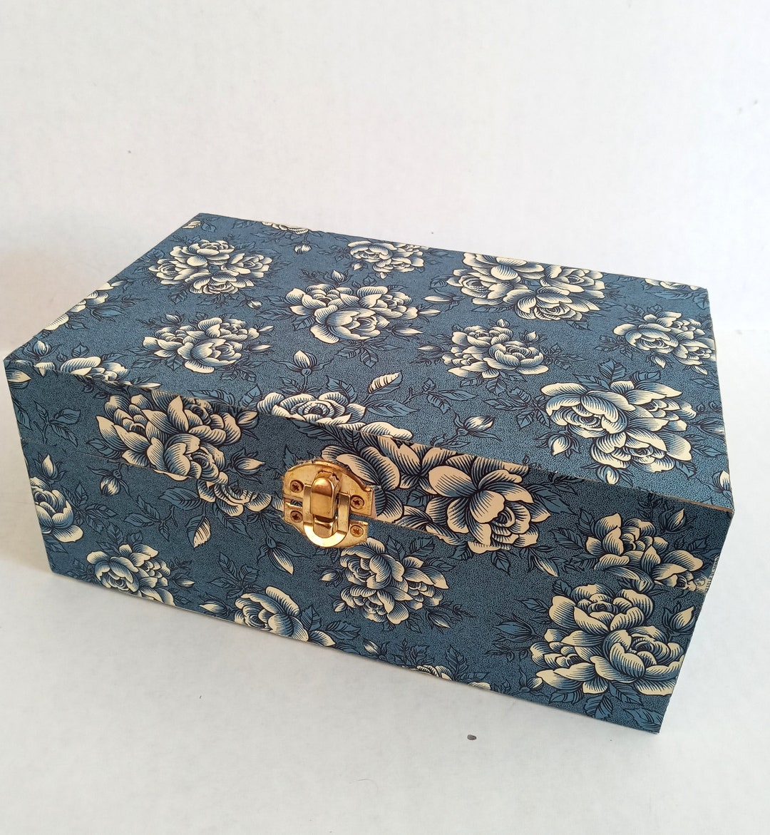 Beautiful Decoupage Wood Keepsake Box, Jewelry Box, Trinket Box With ...