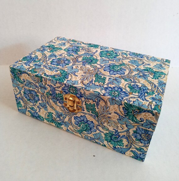 Beautiful Decoupage Wood Keepsake Box. Jewelry Box Trinket - Etsy