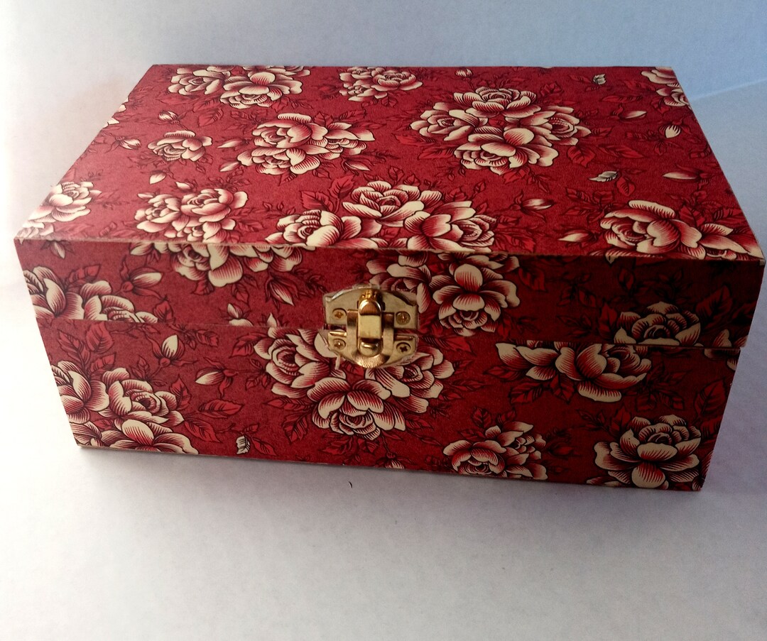 Beautiful Decoupage Wood Keepsake Box, Jewelry Box, Trinket Box With ...