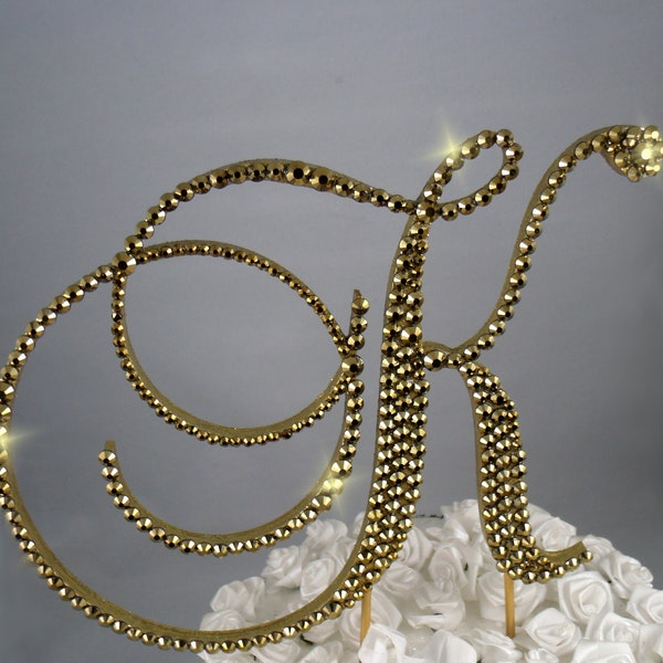 K Cake Topper - Etsy