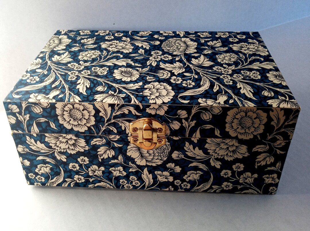 Beautiful Decoupage Wood Keepsake Box, Jewelry Box, Trinket Box With ...