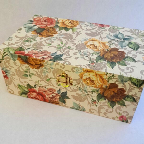 Decoupage Tea Box - Etsy
