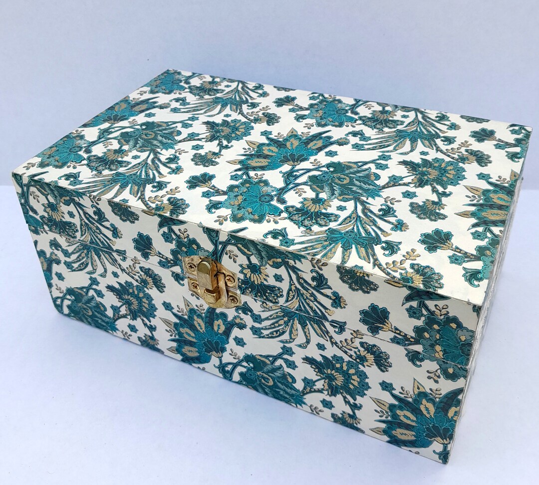 Beautiful Decoupage Wood Keepsake Box, Jewelry Box, Trinket Box With ...