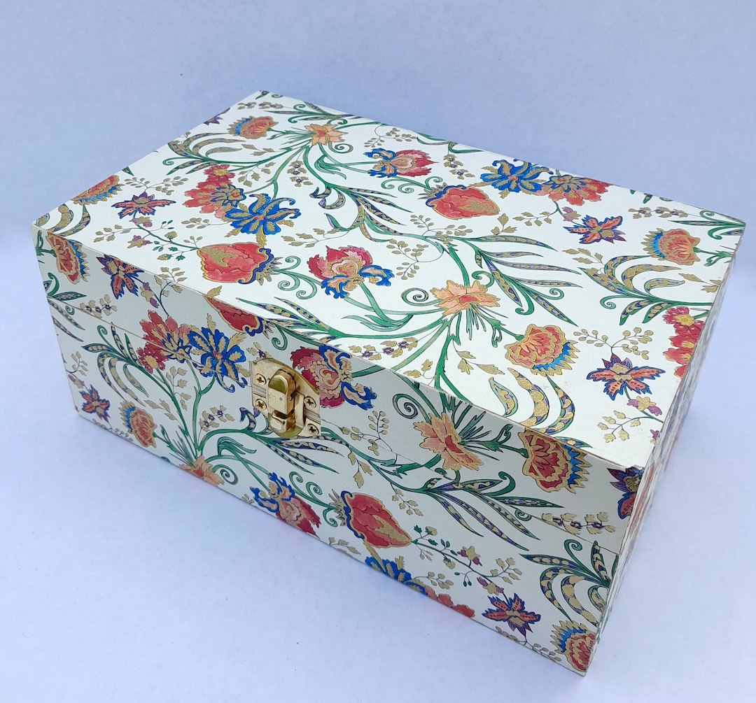 Beautiful Decoupage Wood Keepsake Box, Jewelry Box, Trinket Box With ...