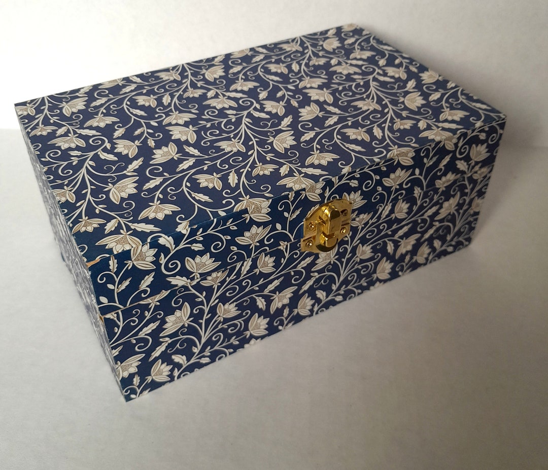 Beautiful Decoupage Wood Keepsake Box, Jewelry Box, Trinket Box With ...