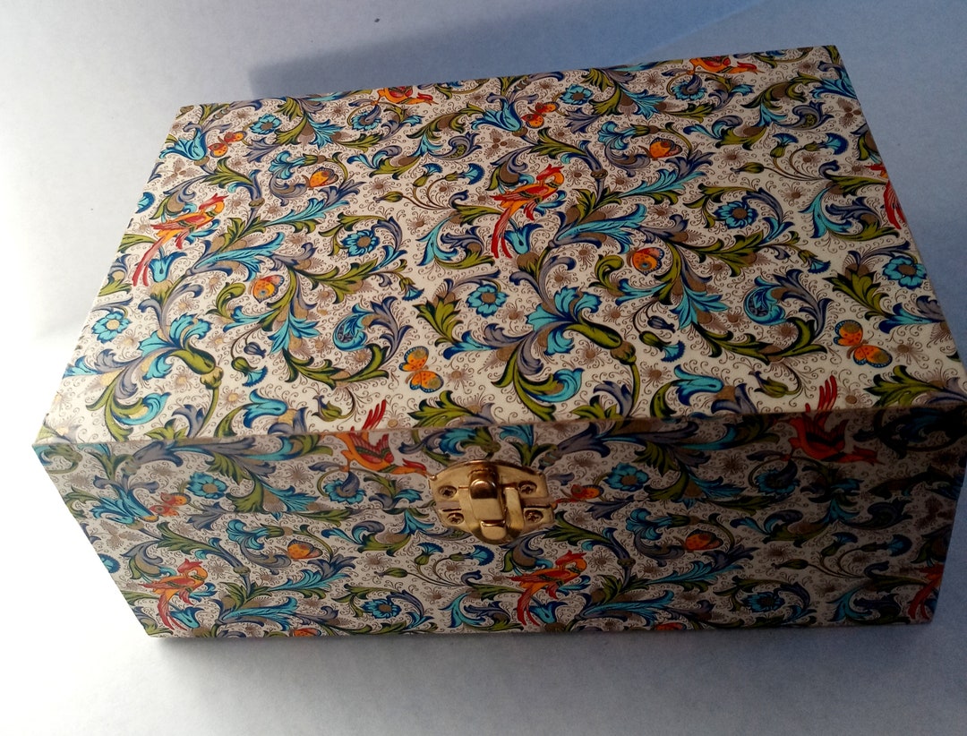 Beautiful Decoupage Wood Keepsake Box, Jewelry Box, Trinket Box With ...