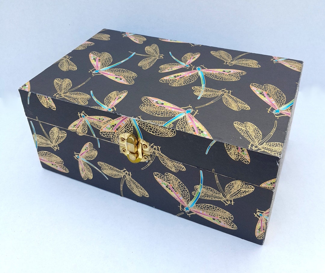 Beautiful Decoupage Wood Keepsake Box, Jewelry Box, Trinket Box With ...