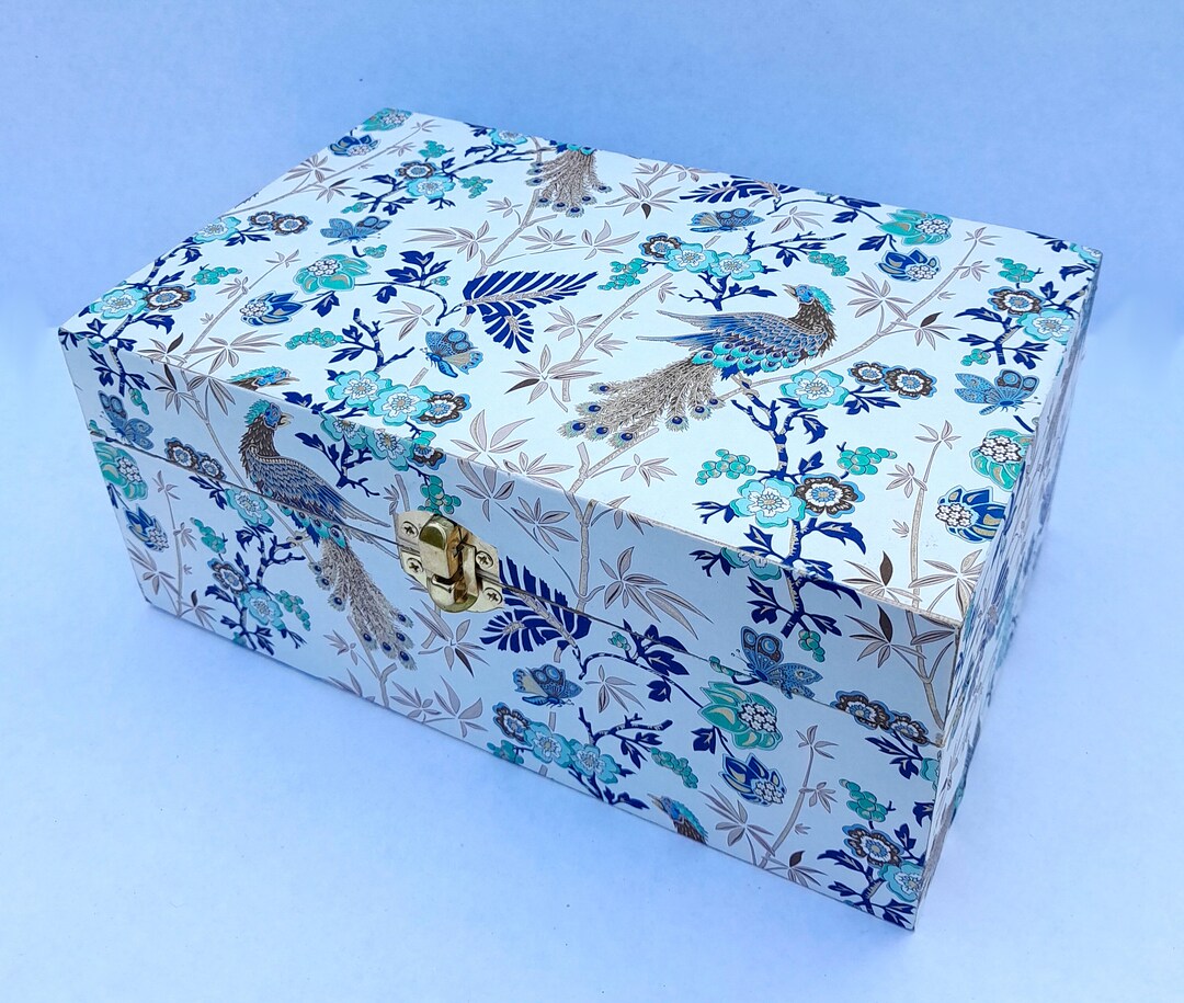 Beautiful Decoupage Wood Keepsake Box, Jewelry Box, Trinket Box With ...