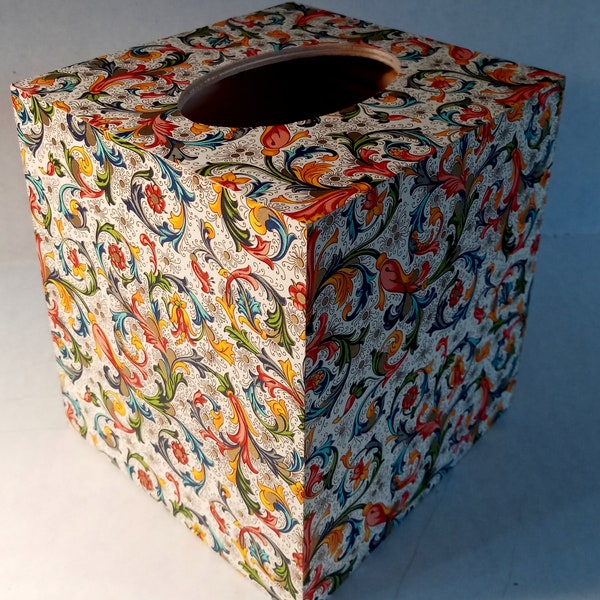 Decoupage Tissue Box - Etsy