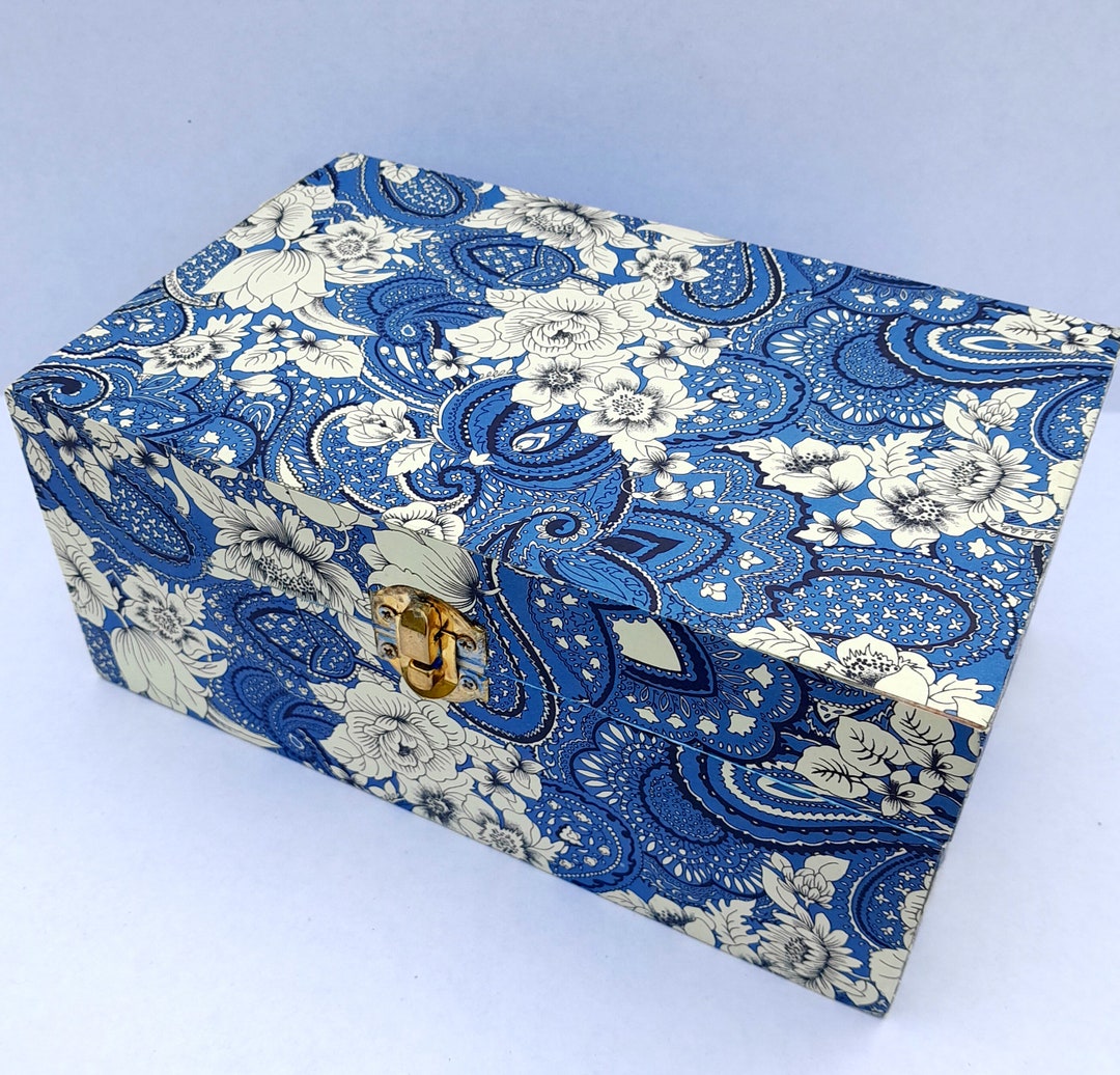 Beautiful Decoupage Wood Keepsake Box, Jewelry Box, Trinket Box With ...