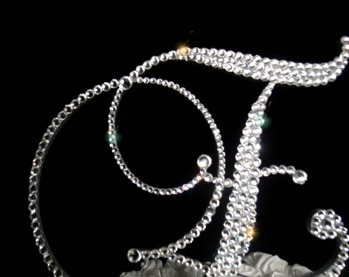 Handmade Clear Glass Crystals 5 High Silver or Gold Base - Etsy