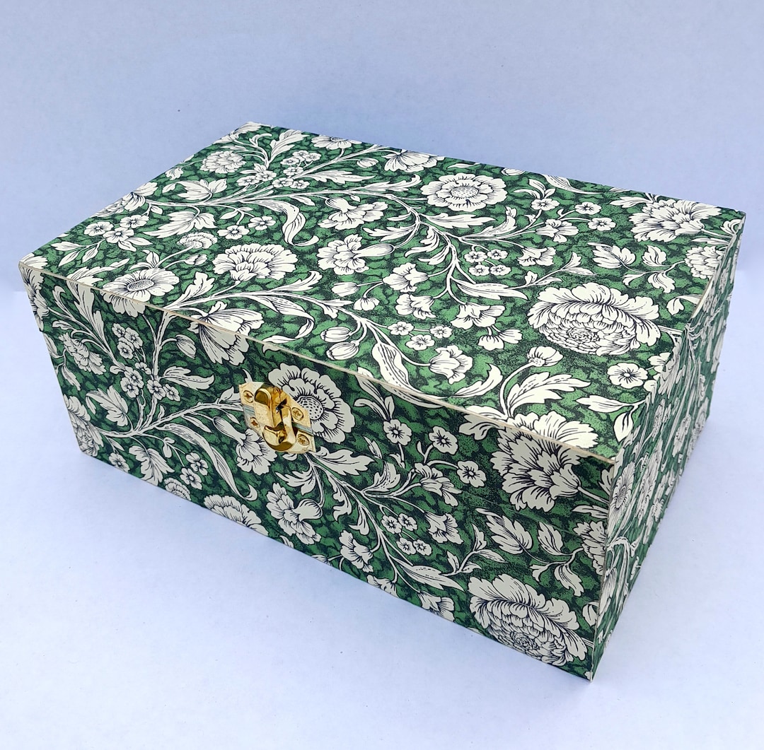 Beautiful Decoupage Wood Keepsake Box, Jewelry Box, Trinket Box With ...