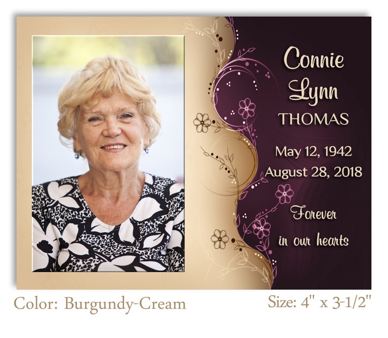 Memorial Photo Magnet Celebration of Life Funeral Favor | Etsy