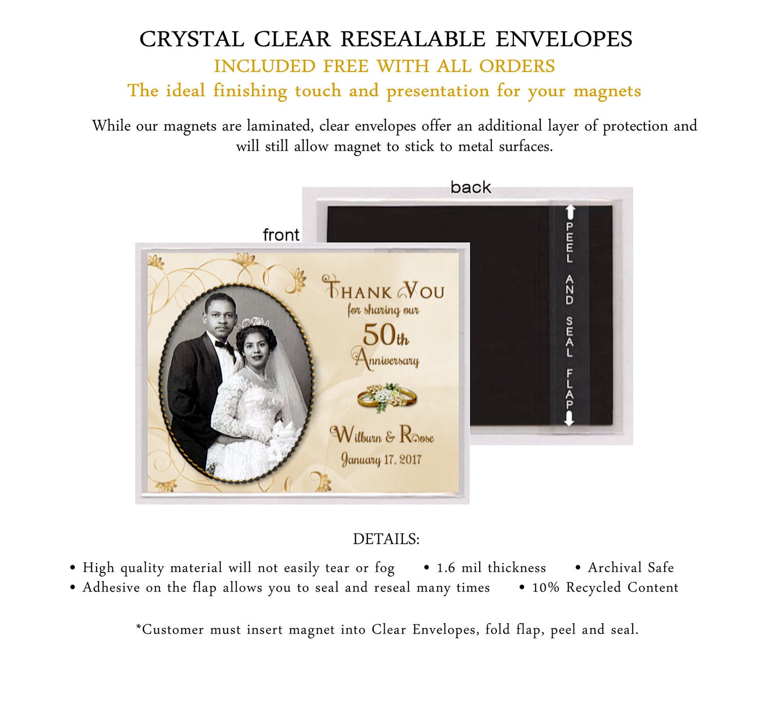 Memorial Magnet Celebration of Life Funeral Favor Funeral | Etsy